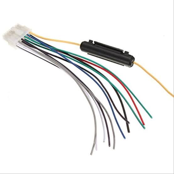 Jual Mobil-Audio-Konektor-Kabel- Soket Head Unit Single Din 12 Pin Male ...