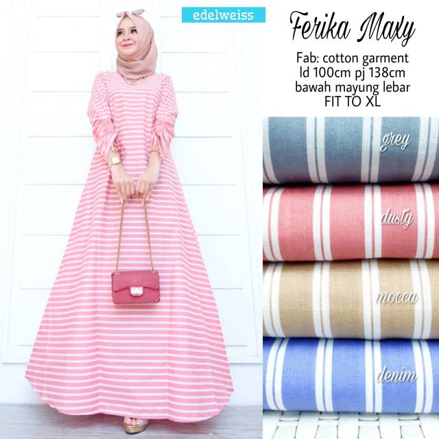 Jual FERIKA MAXI DRESS ORIGINAL BY EDELWEISS | Shopee Indonesia