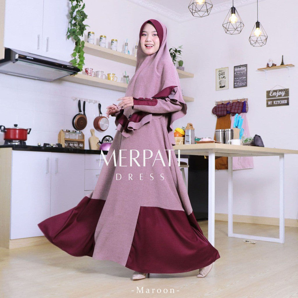Jual GAMIS SYARI SET KHIMAR MERPATI Dress Wanita Muslim Daily Kondangan Busui Murah Jumbo Adem ...