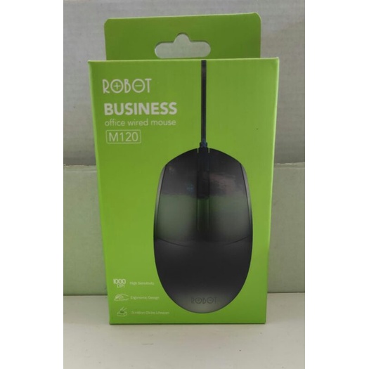 Jual Mouse ROBOT Wired M120 Black | Shopee Indonesia
