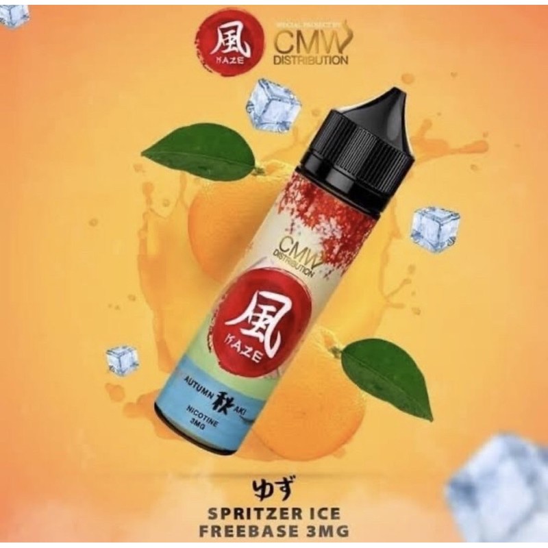 Jual liquid kaze spritzer ice 3mg 60ml cukai | Shopee Indonesia