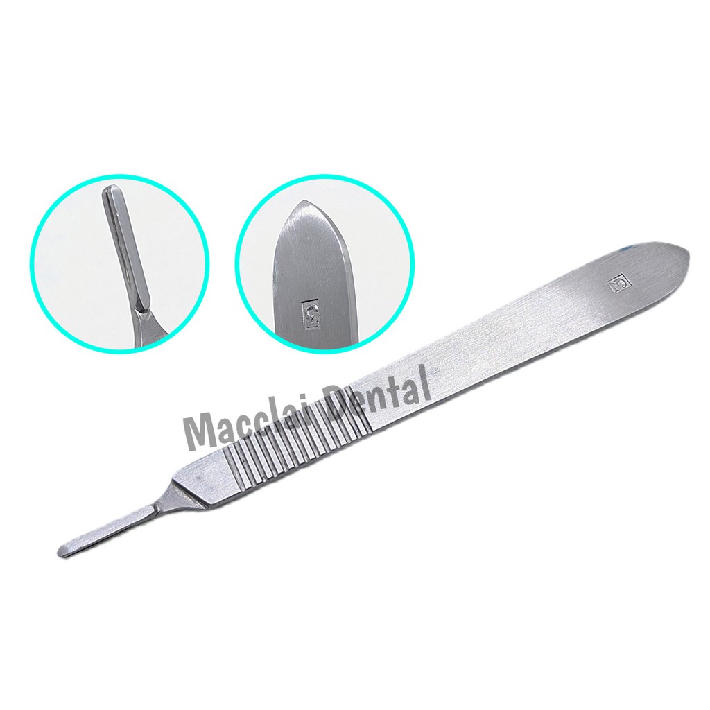 Jual DENTAL SCAPLE SCAPEL SCALPEL BLADE BISTURI SURGICAL HOLDER NO 3 ...