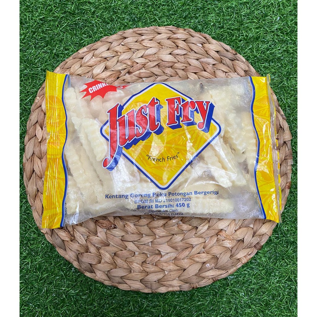 Jual Just Fry French Fries Crinckle Cut 450gr Kentang Beku Potongan Bergerigi | Shopee Indonesia