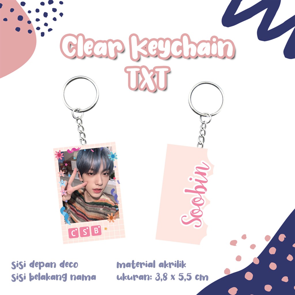 Jual Clear keychain TXT gantungan kunci ganci akrilik | Shopee Indonesia