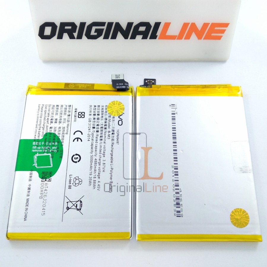 Jual BATERAI VIVO Y30 / Y50 / B-M3 / BM3 BATT / BATERE / BATTERY ORIGINAL - ORIGINAL NEW ...