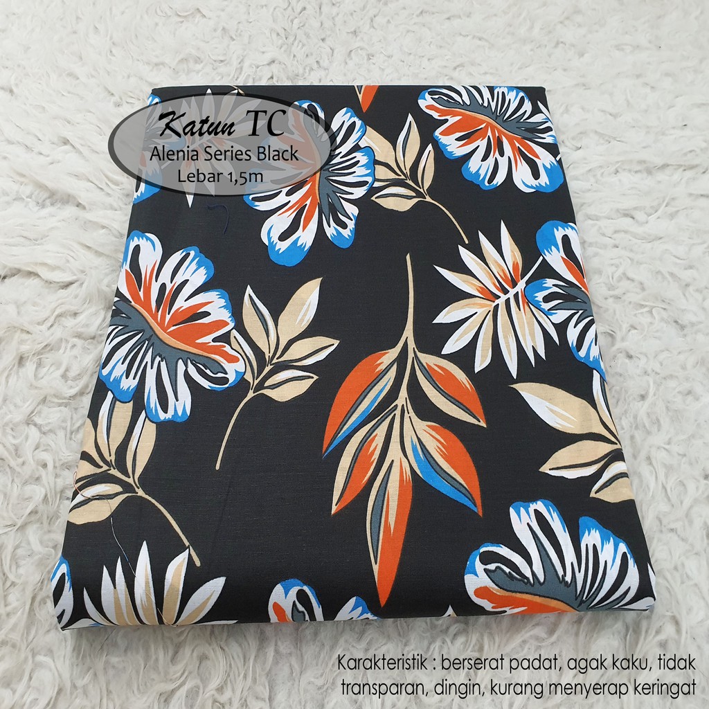 Jual KATUN TC ALENIA SERIES BLACK (per 0,5m) | Shopee Indonesia