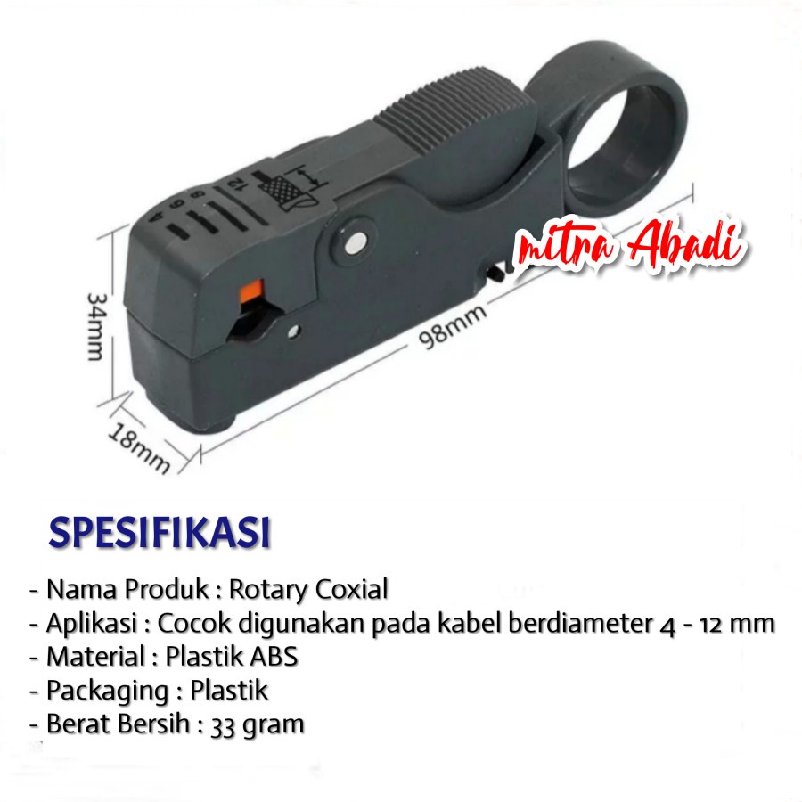 Jual Rotary Coaxial Cable Stripper Cutter - Alat Pengupas / Pemotong ...