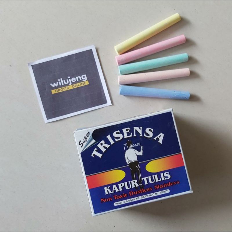 Jual Kapur Tulis Trisensa Warna (pak) (295gr) | Shopee Indonesia