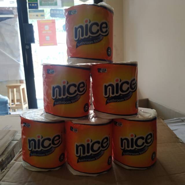 Jual Tissue toilet Nice 1 roll 238 sheets 2 ply | Shopee Indonesia
