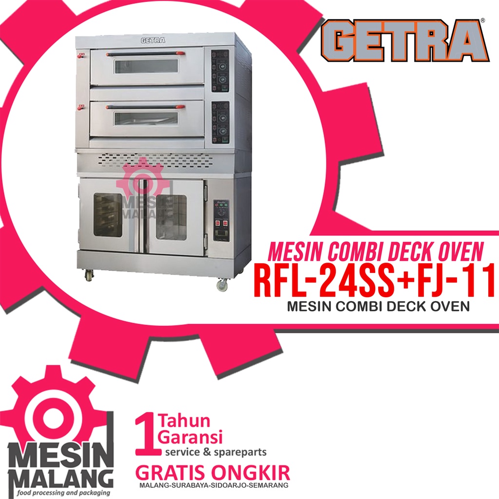 Jual Mesin Combi Deck Oven Getra RFL-24SS+FJ-11 | Shopee Indonesia