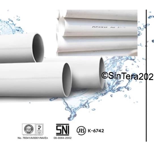 Jual Pipa PVC 1” inch AW Putih Pipamas 4 meter | Shopee Indonesia