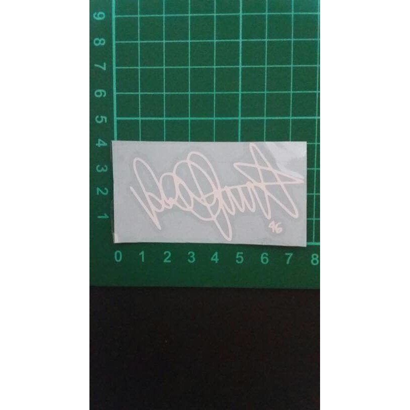Jual sticker / stiker cutting tanda tangan rossi | Shopee Indonesia