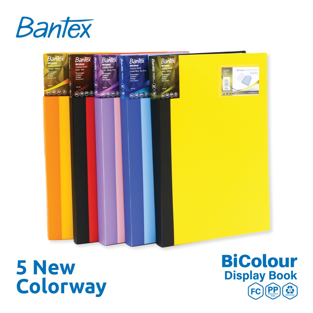 Jual PP DISPLAY BOOK FC 40 POCKET BICOLOUR BANTEX - 3185 / MAP ...