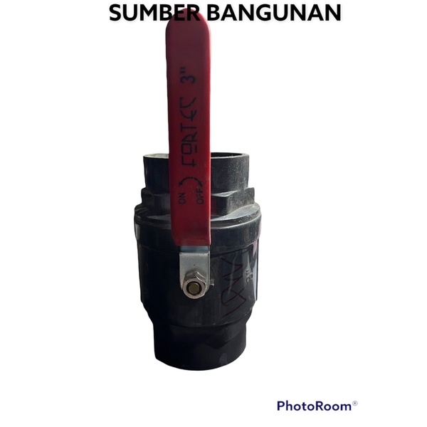 Jual BALL VALVE PVC GAGANG BESI 3 INCH / STOP KRAN PIPA BALL VALVE 3 ...