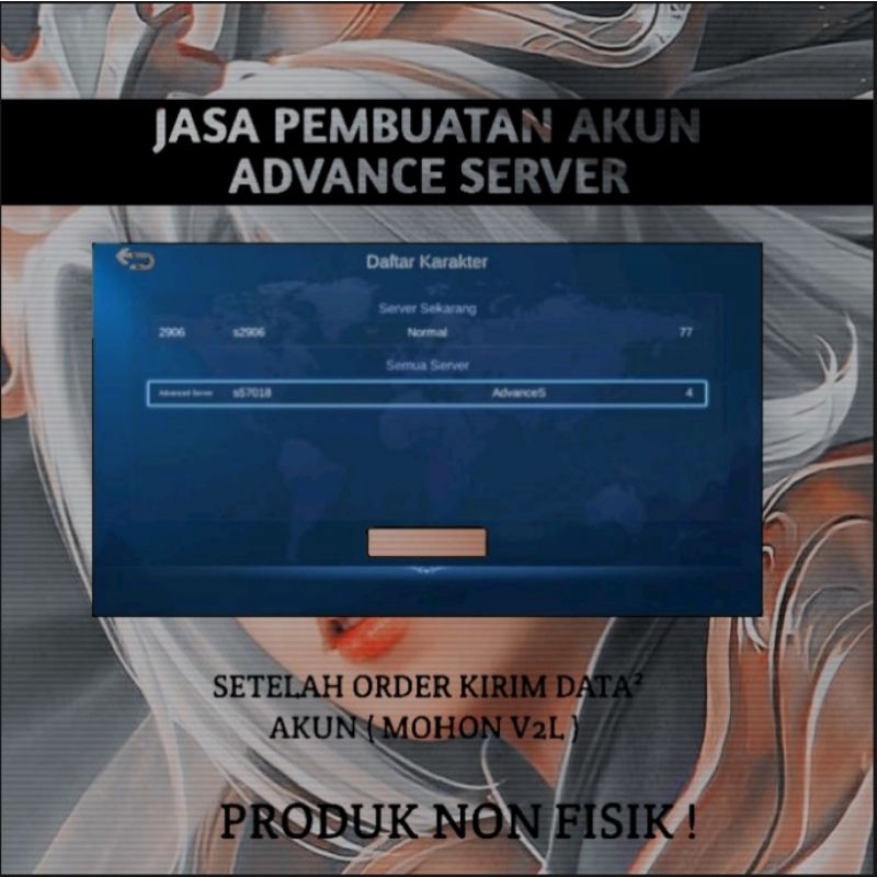Jual LAYANAN Menambahkan Advance server MLBB | Shopee Indonesia