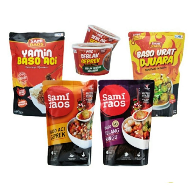 Jual Sami Raos All Varian Baso Aci Geprek Baso Urat Djuara | Shopee ...