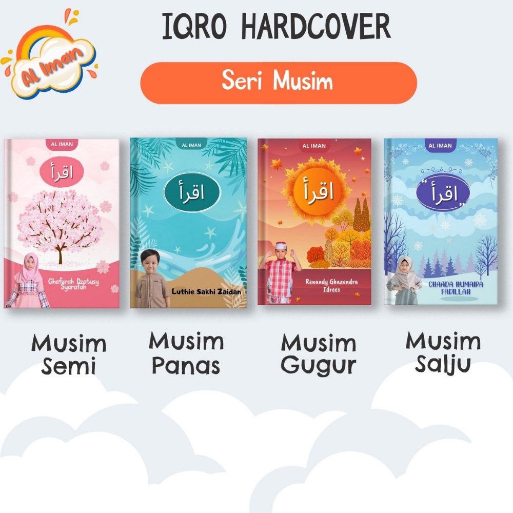 Jual Iqro Custom Nama Foto Buku Iqro Anak Besar Iqro Hard Cover Iqra ...