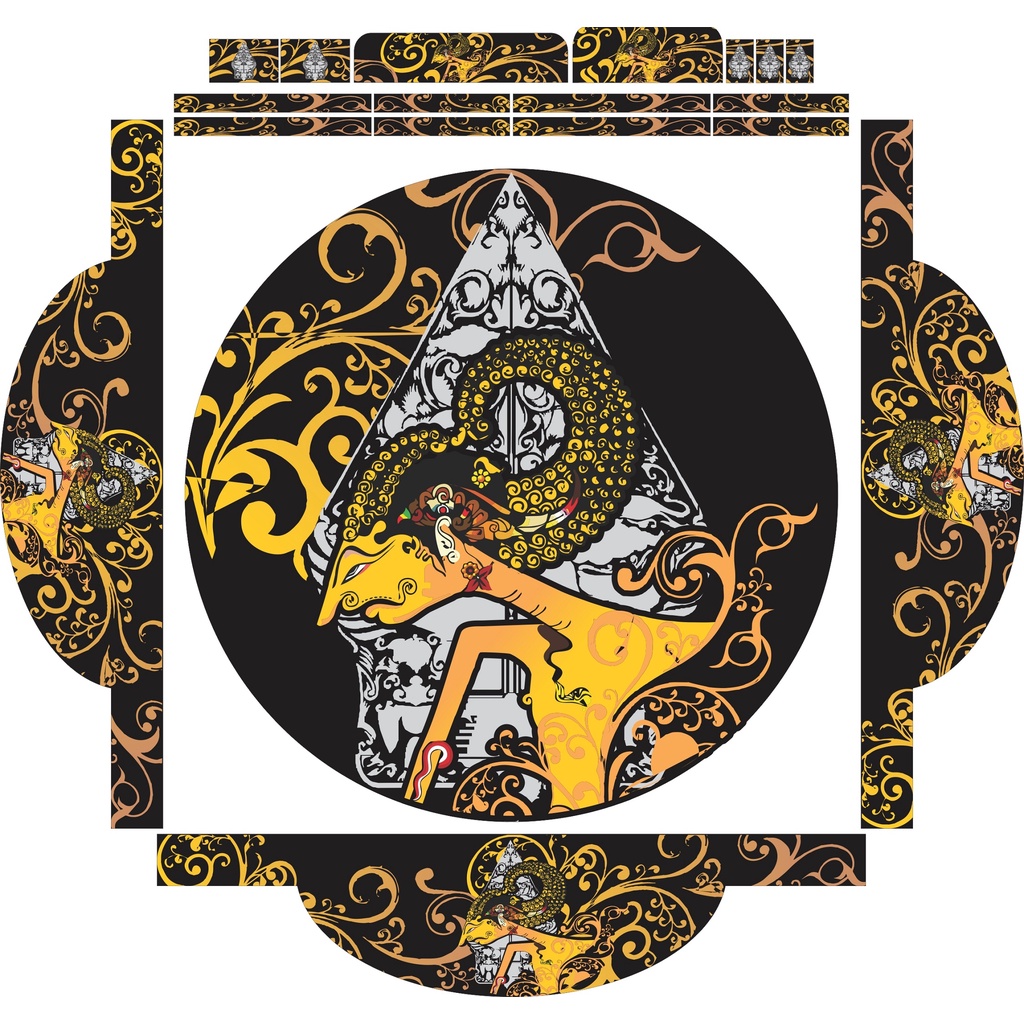 Jual STICKER DECAL SANGKAR / STIKER KANDANG KOTAK BULAT || MOTIF WAYANG ...