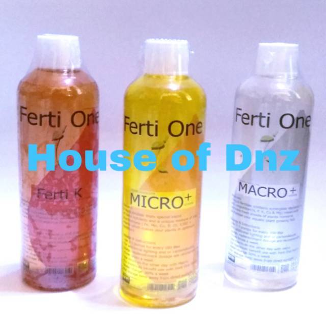 Jual PAKET HEMAT FERTI ONE 250ML MACRO MICRO FERTI K NUTRISI ESENSIAL ...