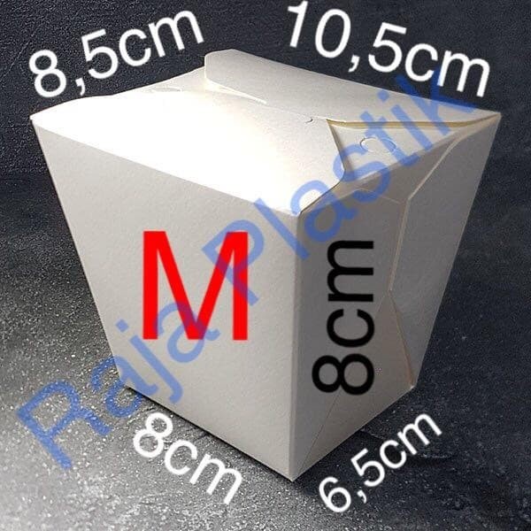 Jual Rice Box White ukuran M / Food Pail White ukuran M | Shopee Indonesia