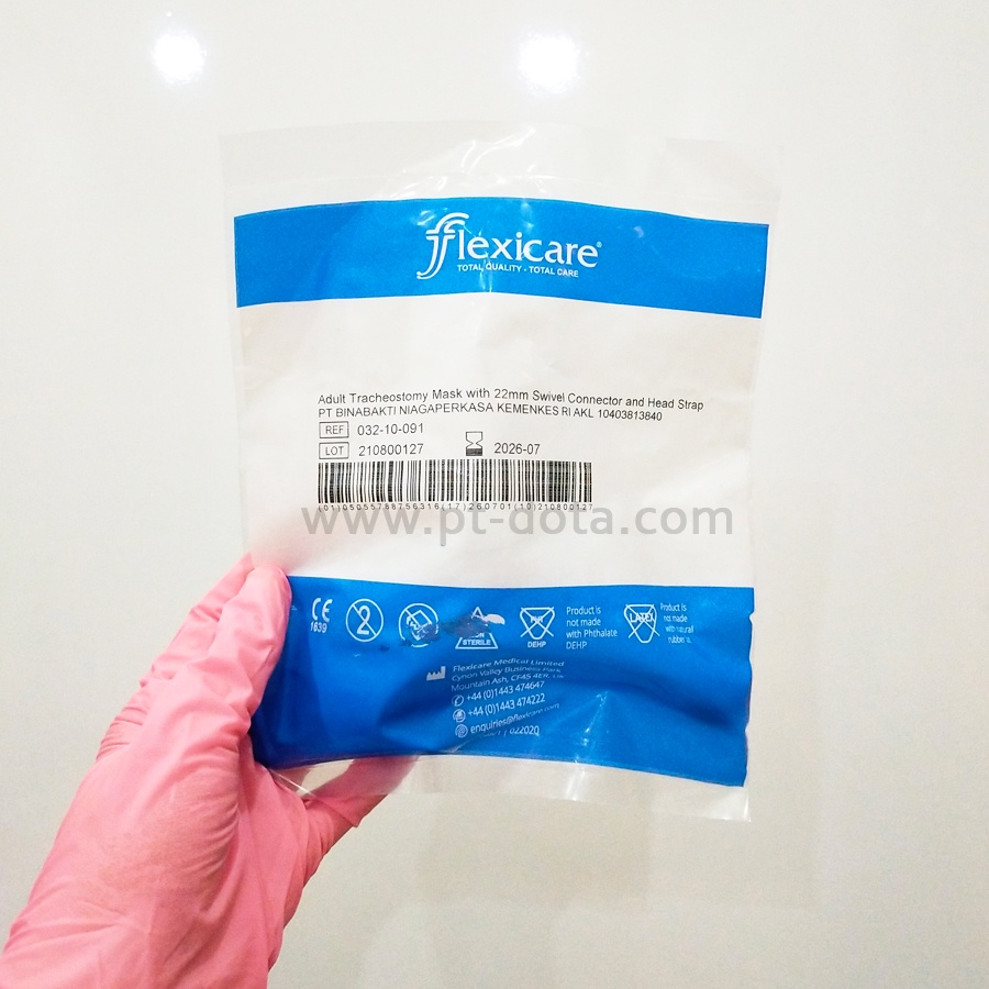 Jual Tracheostomy Mask Adult Swivel and Head Gear (FLEXICARE) | Shopee ...