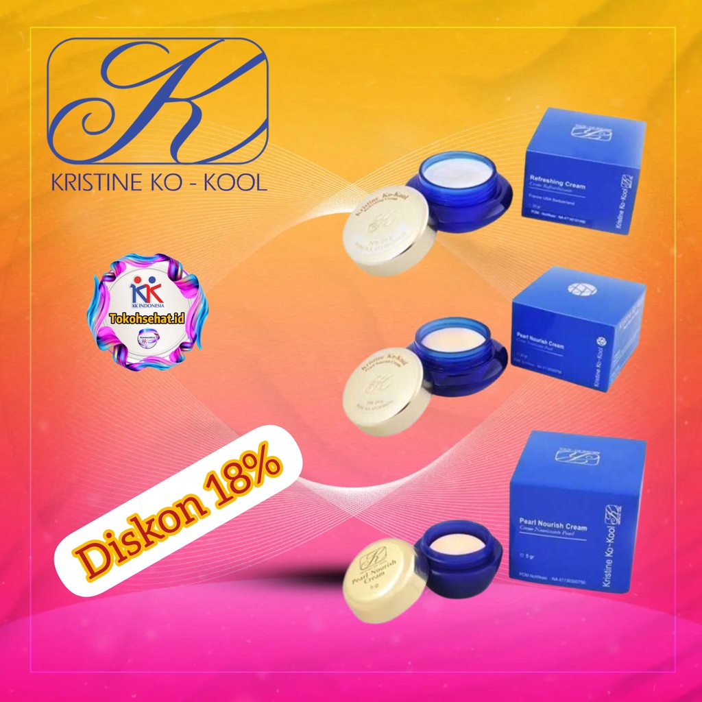 Jual Kristine Ko Kool Pearl Nourish Cream Refreshing Cream Pearl Cream ...