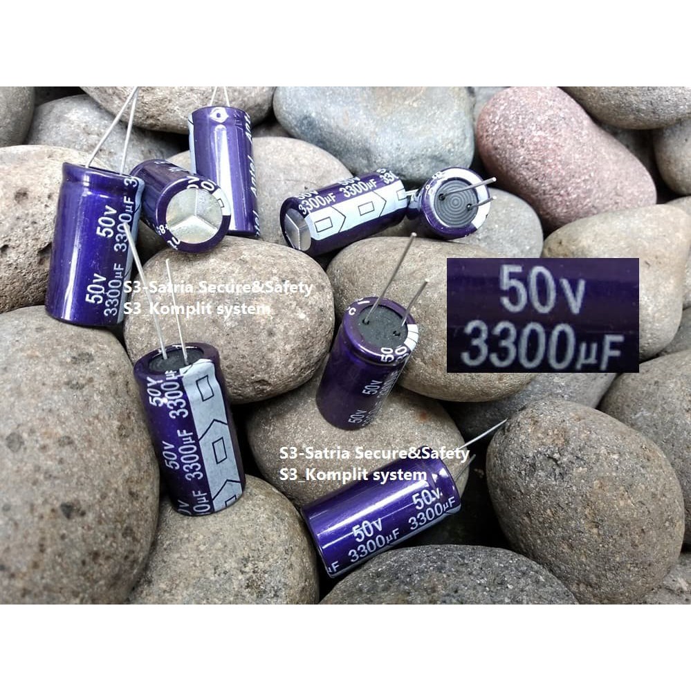 Jual Elco 3300UF 50V ElKo 3300 Uf 50 V Electrolytic capacitor kapasitor | Shopee Indonesia