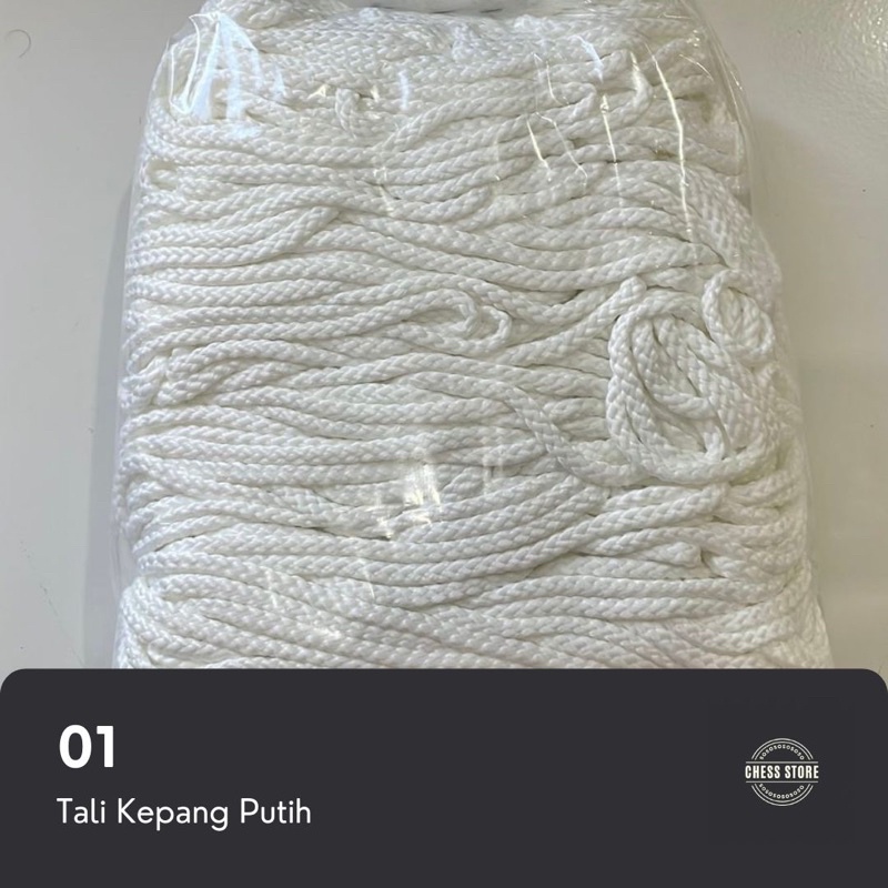 Jual TALI KEPANG HITAM DAN PUTIH UKURAN 7MM BERAT 1 KG | Shopee Indonesia