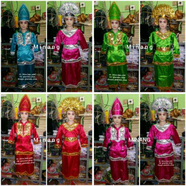 Jual Baju adat minang TK /baju tari minang padang | Shopee Indonesia
