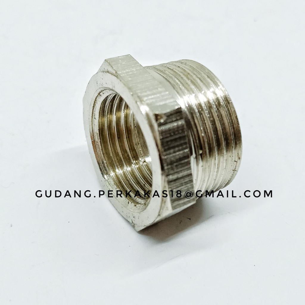 Jual ADAPTER DRAT 1/2 X 3/4 INCH VERLOOP RING KUNINGAN VLUPRING ...