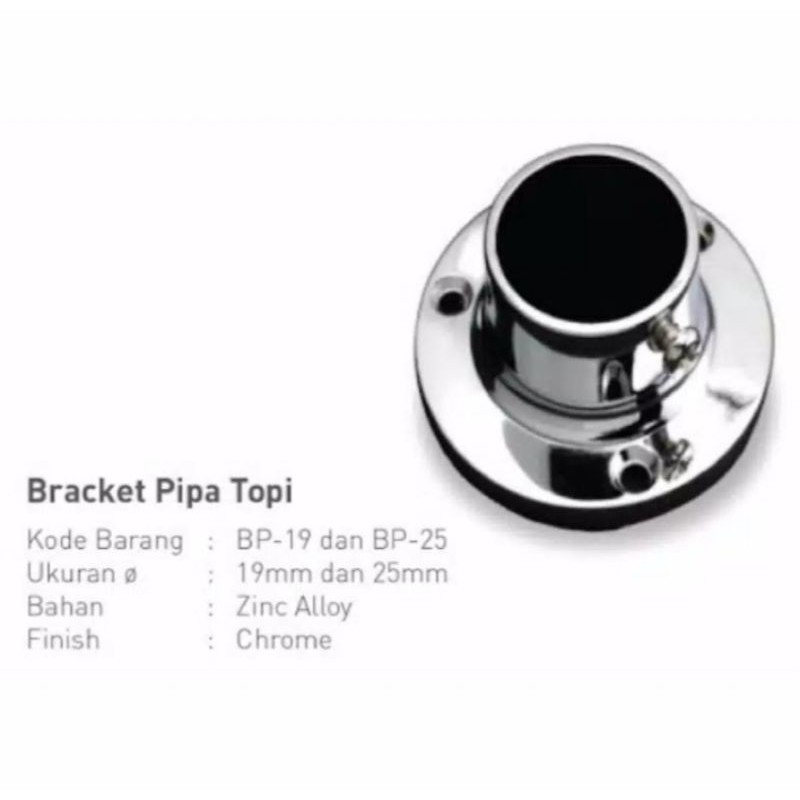 Jual bracket pipa topi 1" (25m) | Shopee Indonesia