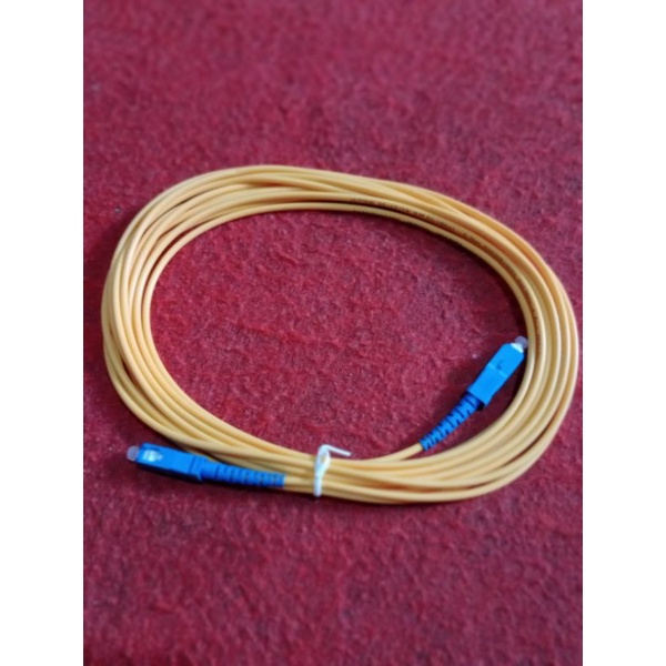 Jual Kabel kuning Patchcore 1M,5M,10M,15M,20M Fiber Optik SC UPC to SC ...