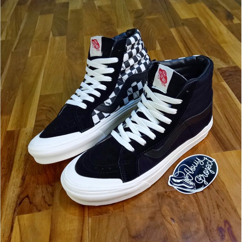 Jual Vans Sk8-Hi Og Style 138 Lx Black White Checkerboard | Shopee ...