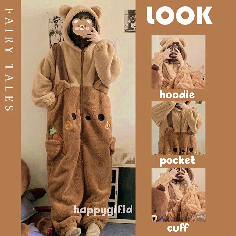 Jual CARROT BEAR ONESIE BAJU TIDUR KOSTUM DASTER PIYAMA KIGURUMI ...