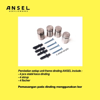 Jual ANSEL Acrylic Wall Frame / Bingkai Foto Dinding Akrilik / A3 ...