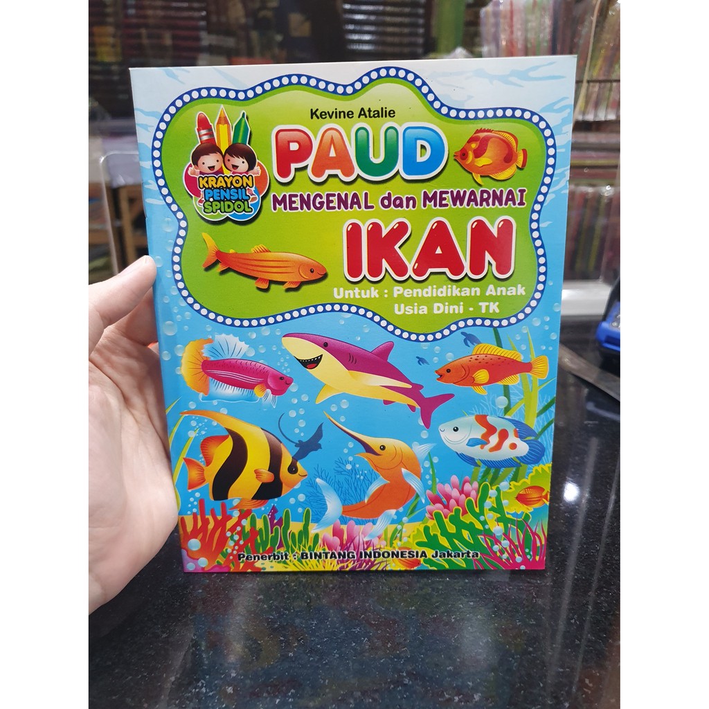 Jual buku paud mengenal dan mewarnai ikan | Shopee Indonesia