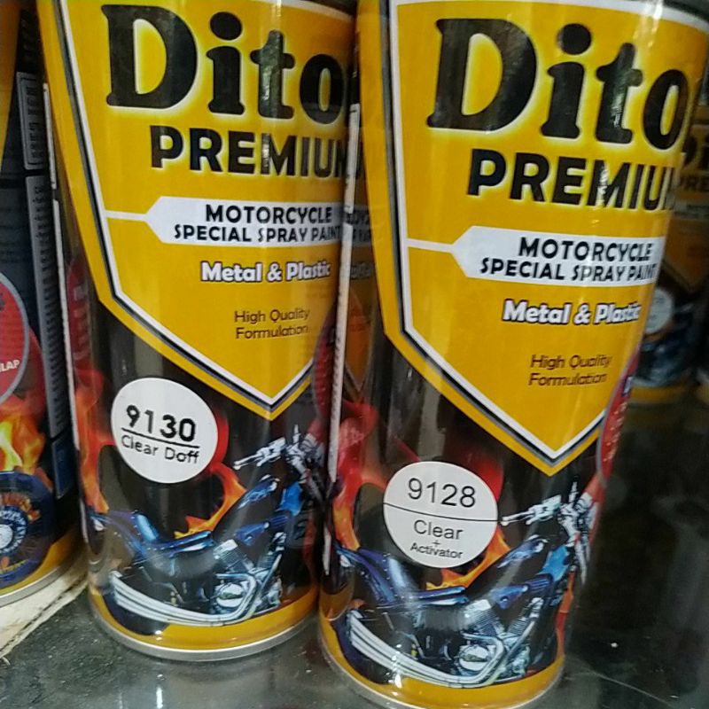 Jual cat semprot / pilok / diton premium 400cc clear, clear doff, clear ...