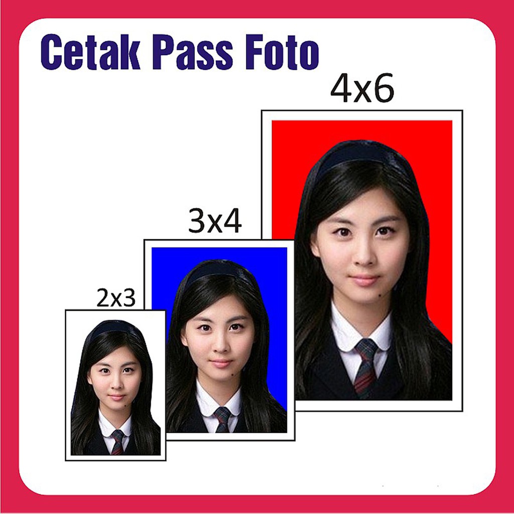 Jual CETAK PAS PHOTO UK.2X3 3X4 & 4X6 | Shopee Indonesia