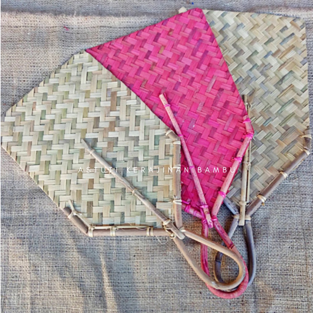 Jual Kipas bambu Sate Anyaman Bambu/ kipas sate murah/ kipas anyaman ...