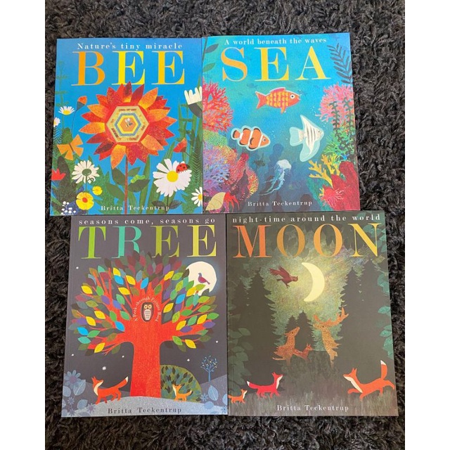 Jual Buku Anak Impor/ BBW/Buku Britta Teckentrup: Moon/ Tree/ Sea ...