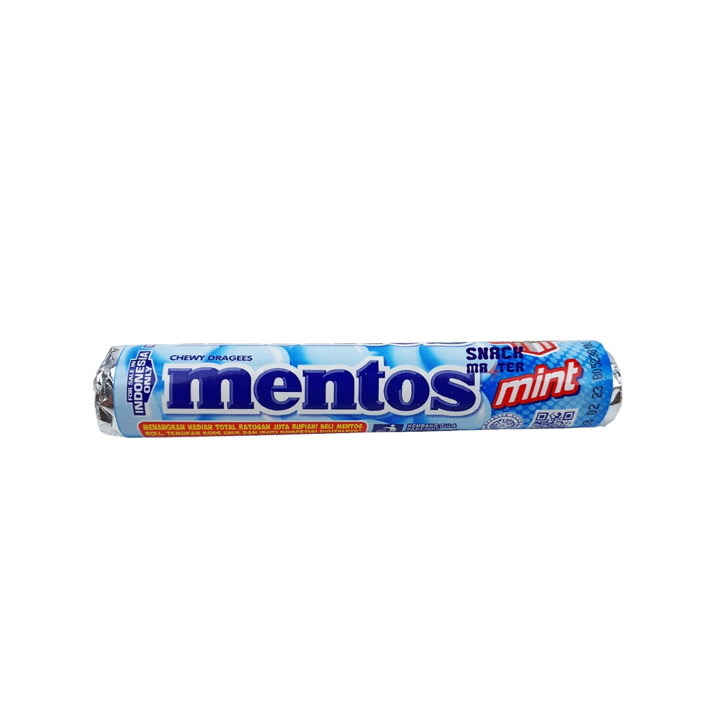 Jual Mentos Roll - Stay Fresh with Chewy Dragees Mint Candy - 29g ...