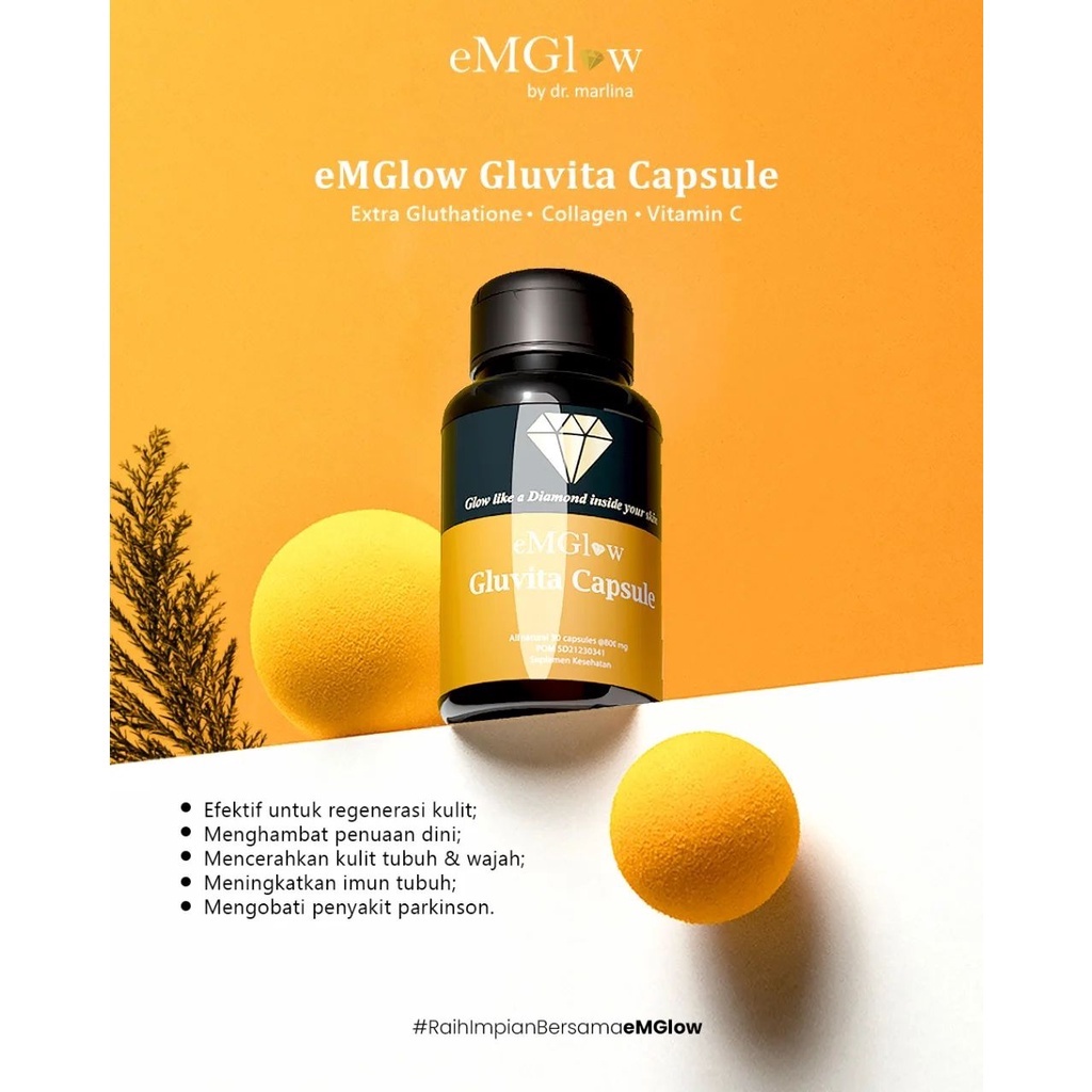Jual eMGlow GLUVITA CAPSULE | Shopee Indonesia