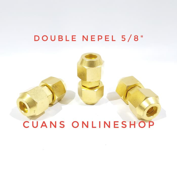 Jual Double Nepel 5/8" Untuk Sambungan Pipa AC. Double Nipple Tebal ...