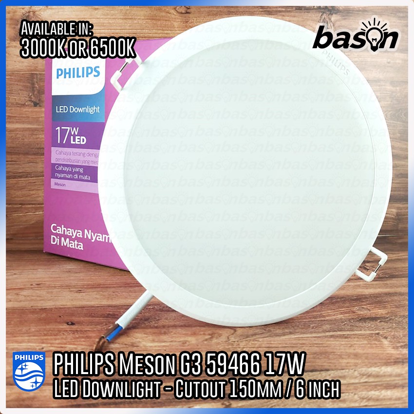 Jual PHILIPS LED Downlight 59466 Meson 17W 6" D150 Gen 3 | Shopee Indonesia