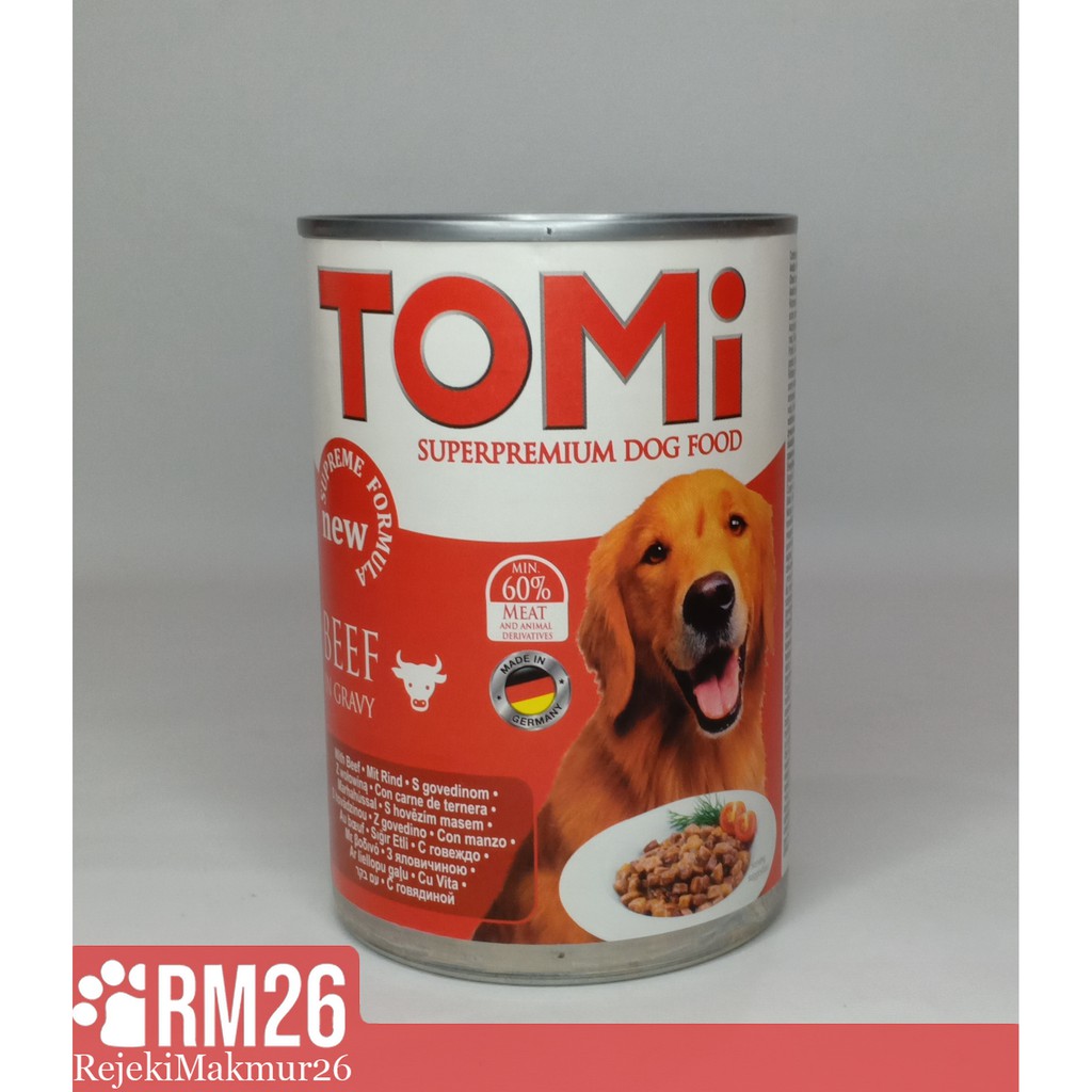 Jual Dog Food Tomi Kaleng 400 gr | Shopee Indonesia