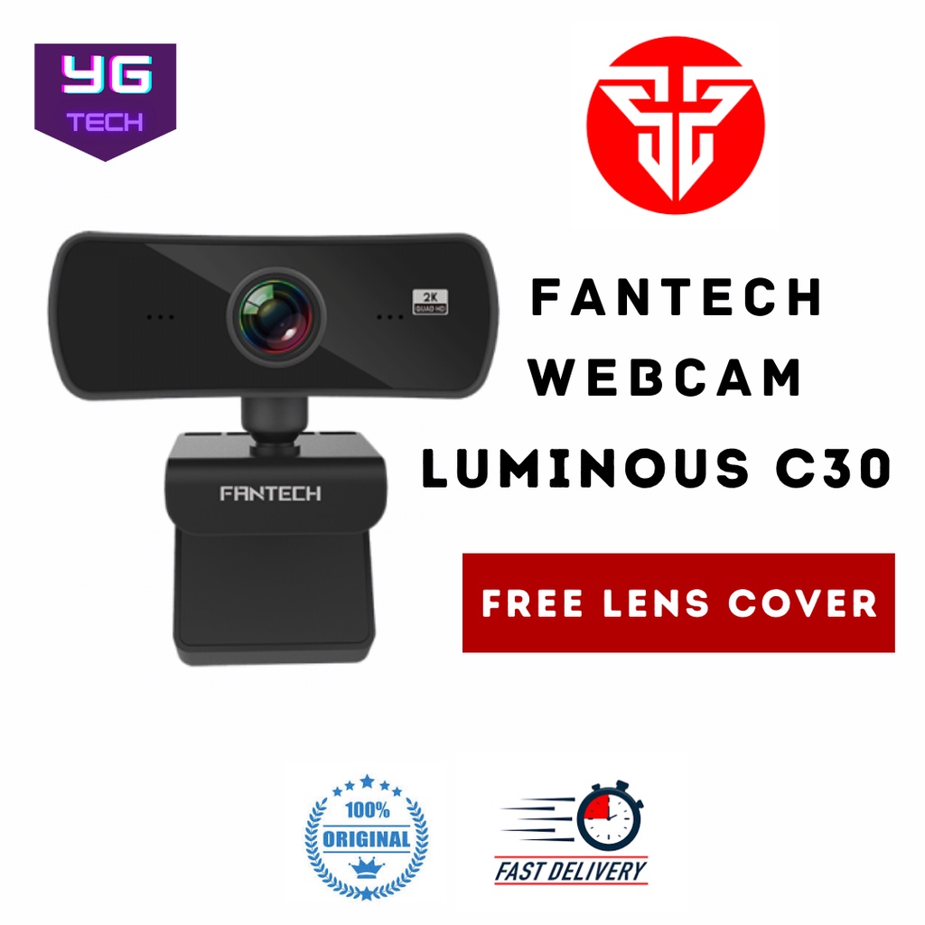 Jual Fantech C30 Luminous 2k 4mp QHD 1440p Webcam | Shopee Indonesia