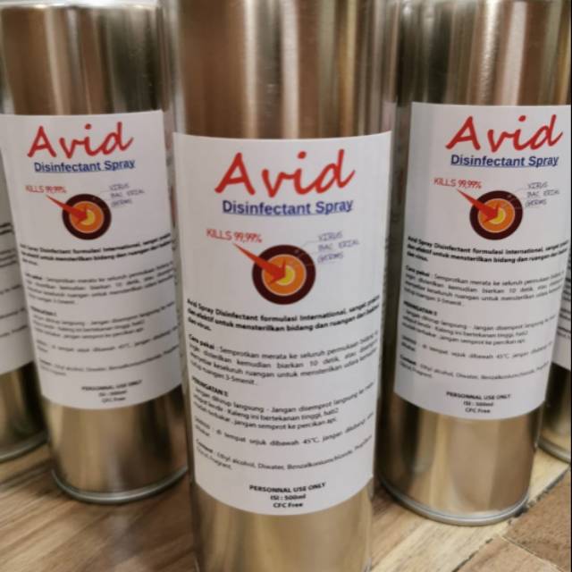 Jual Avid Spray Disinfectant 500ml (penangkal virus dan bakteri ...