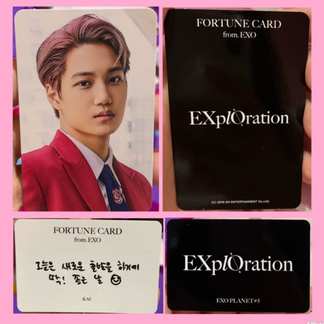 Jual Official EXO Photocard Kai Fortune Card Set Photocard Kai pc ...