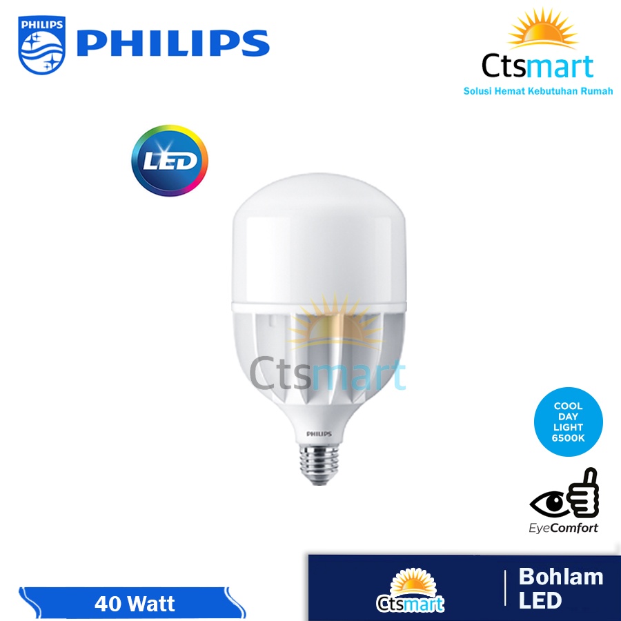 Jual Lampu Bohlam LED Philips 40 Watt 40W 40Watt 40 W (Nyala Putih) | Shopee Indonesia