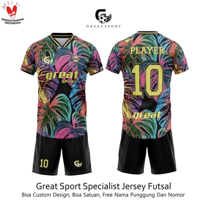 Jual JERSEY FUTSAL TERBARU FULL PRINTING BISA CUSTOM LOGO SPONSOR FREE ...